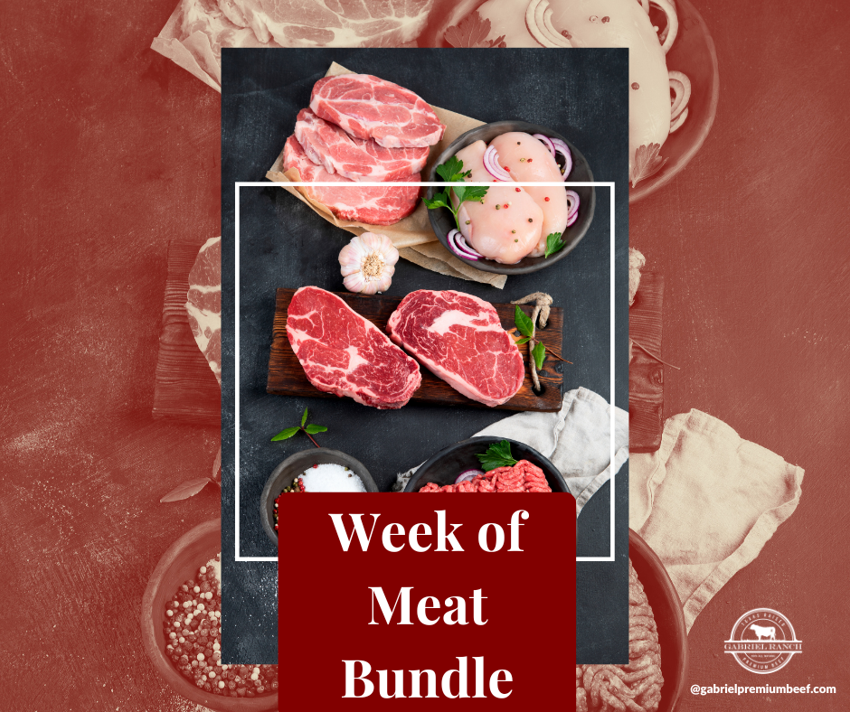 Week Of Meat Bundle | Grass-Fed Beef from a Family-Owned Cattle Ranch ...